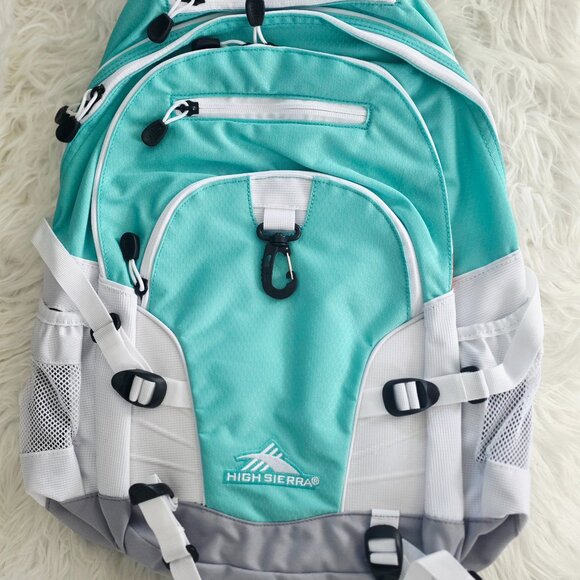 High Sierra | Bags | Nwt High Sierra Aquamarine White Grey Backpack33l ...
